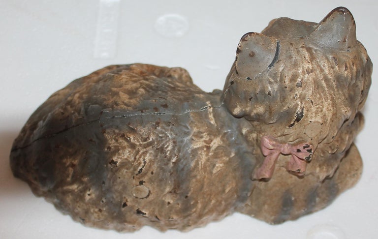 Original Painted Hubley Cat Door Stop at 1stDibs