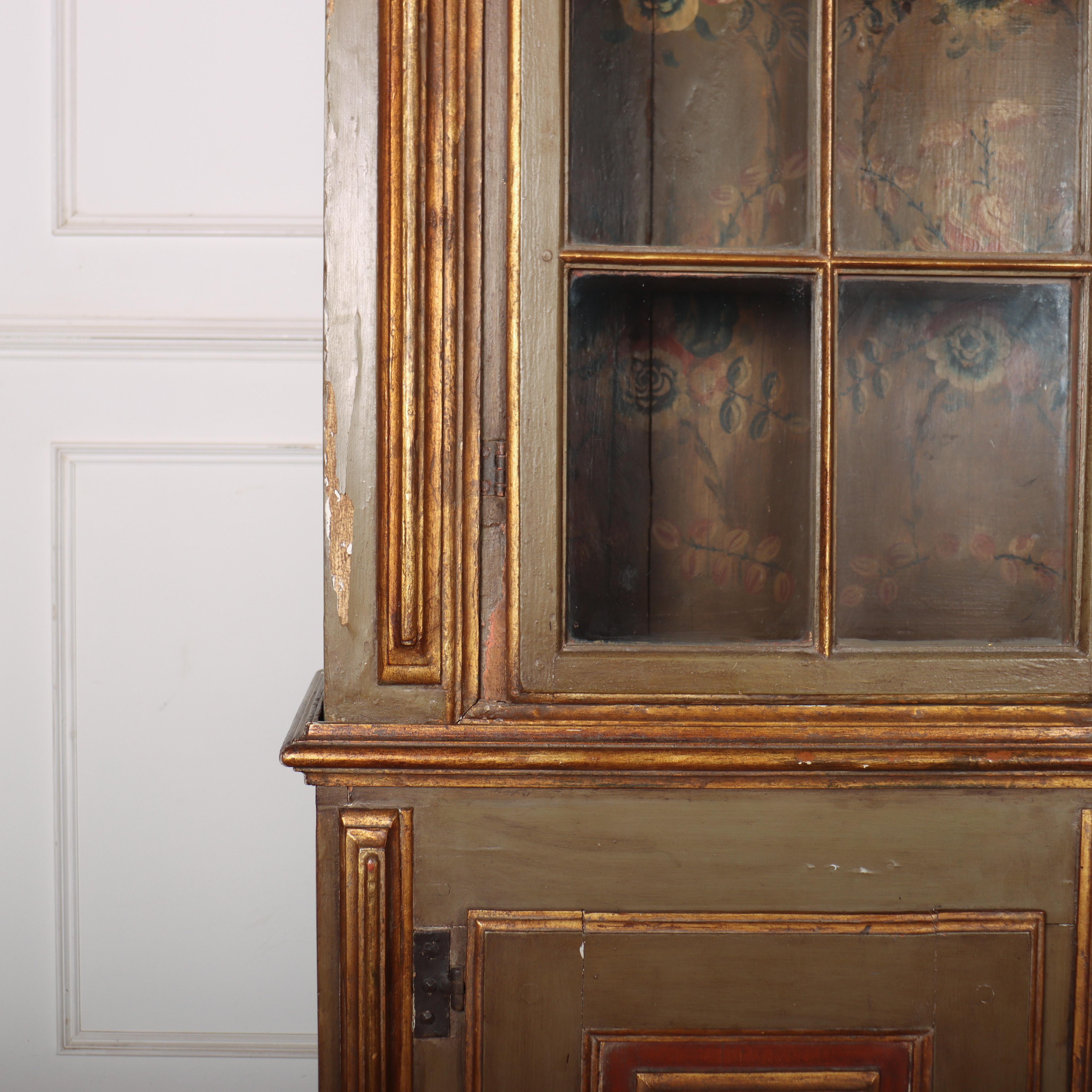 Original Painted Italian Glazed Bookcase at 1stDibs