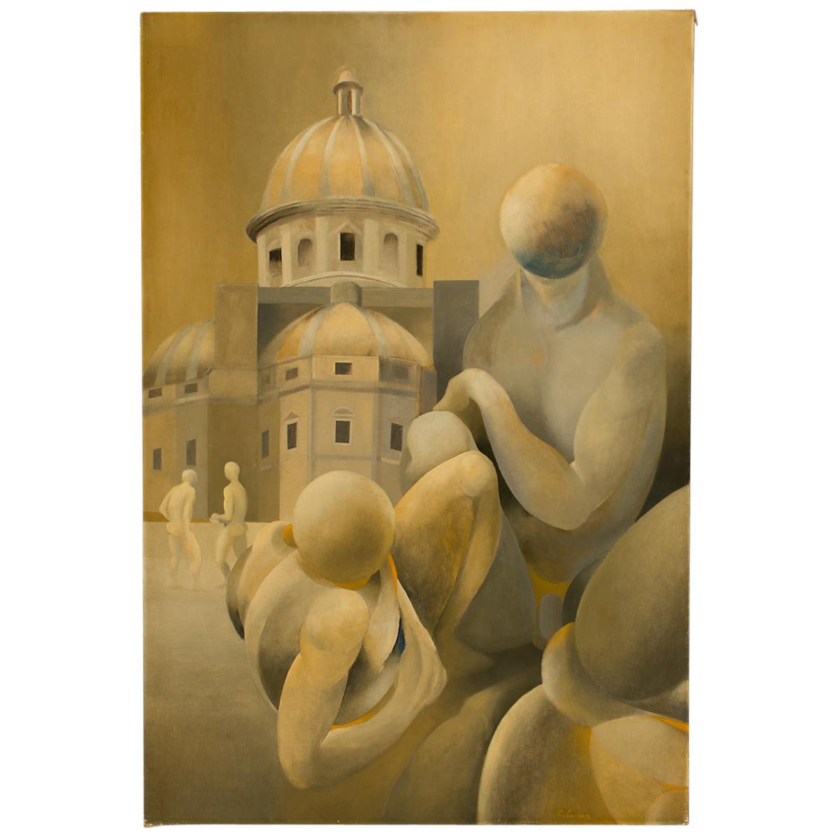 An Original Painting By American Artist Agnes Sims (1910 - 1990) For ...