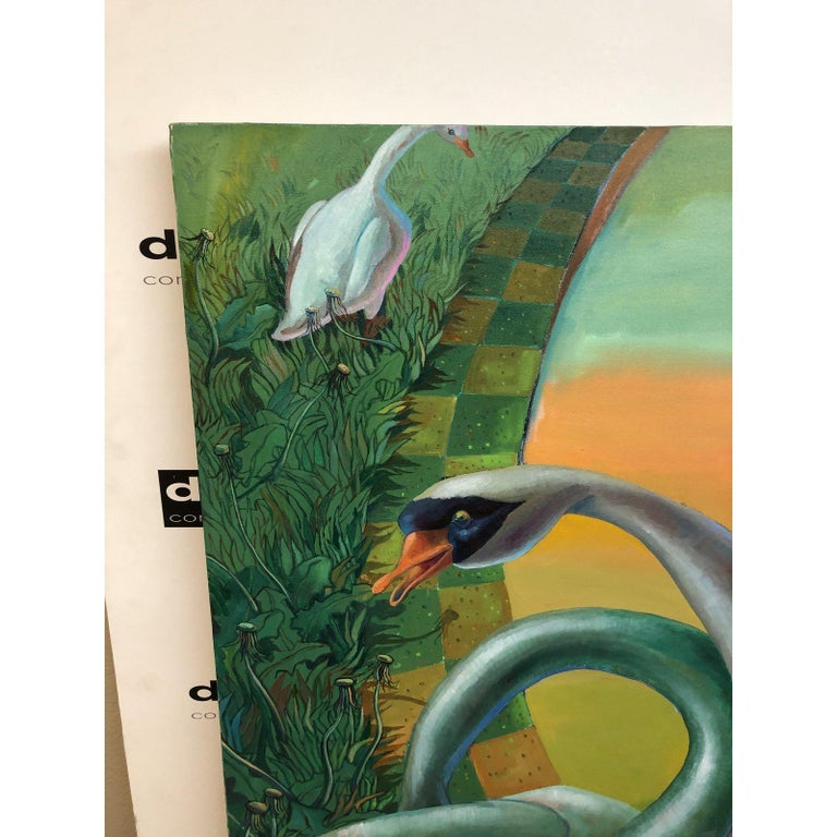 Original Painting by Austin, "Swan Lady" For Sale at 1stDibs | lady ...