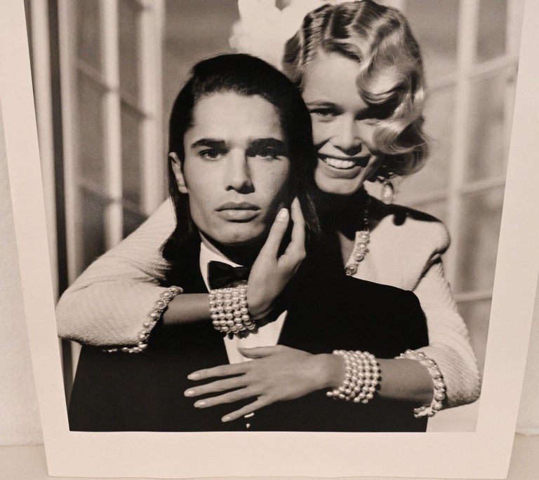 Original photograph of Claudia Schiffer with Cameron Alborzian by Karl ...