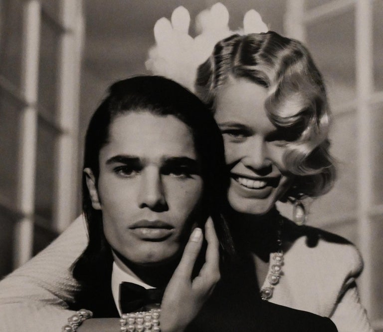 Original photograph of Claudia Schiffer with Cameron Alborzian by Karl ...