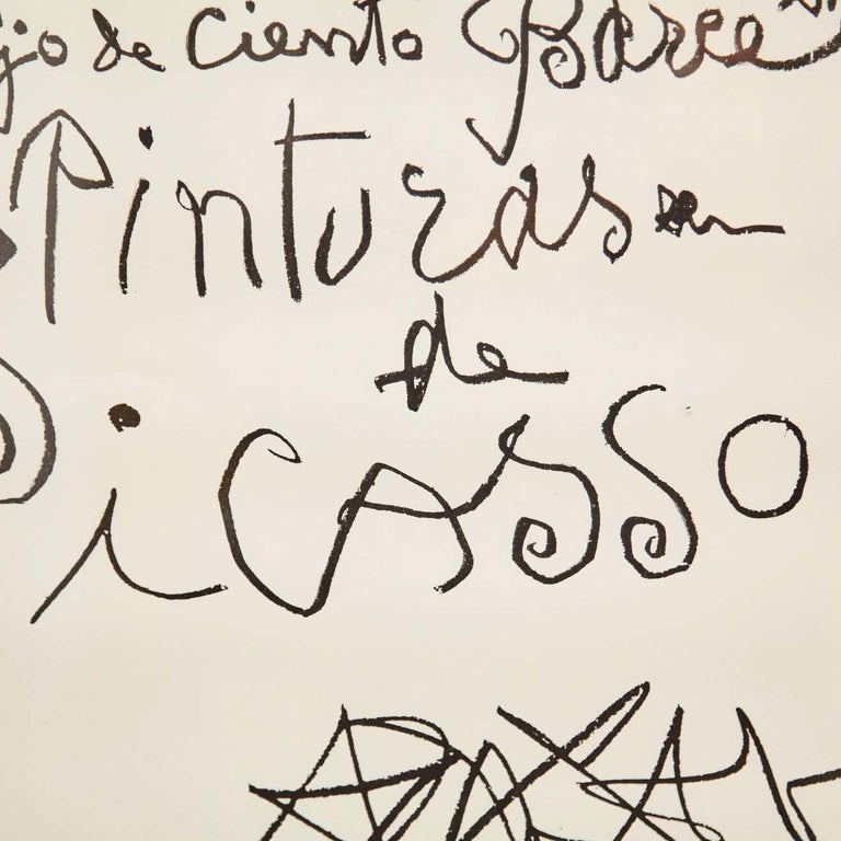 Original Picasso Lithography, Drawings Exhibition, 1960 at 1stDibs