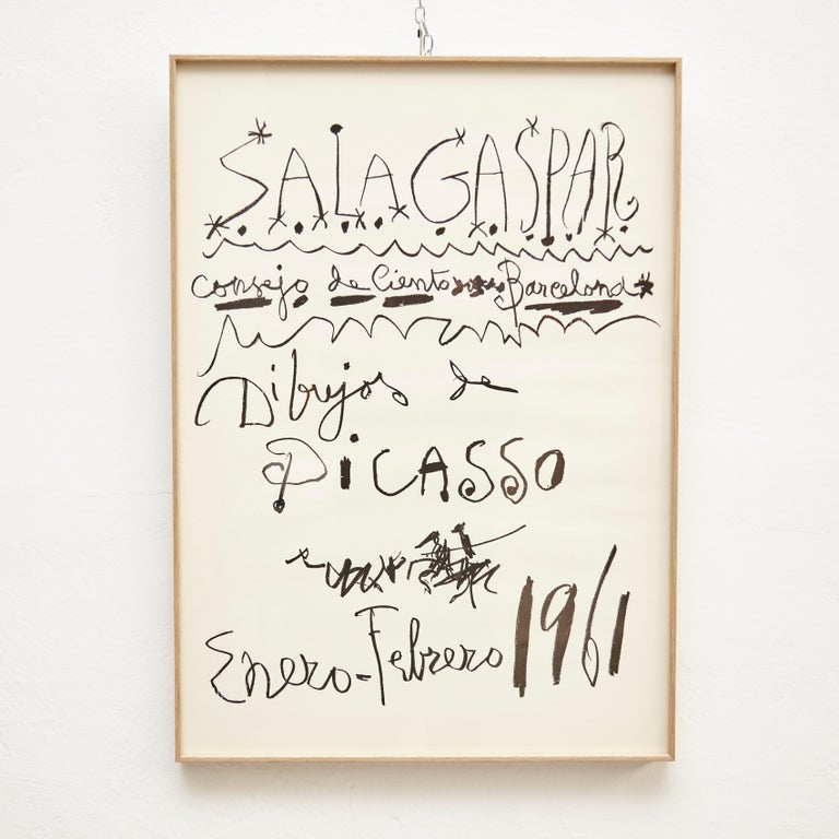 Original Picasso Lithography, Drawings Exhibition, 1961 at 1stDibs