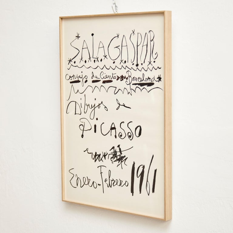 Original Picasso Lithography, Drawings Exhibition, 1961 at 1stDibs