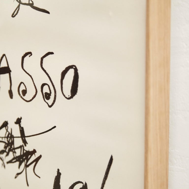 Original Picasso Lithography, Drawings Exhibition, 1961 at 1stDibs