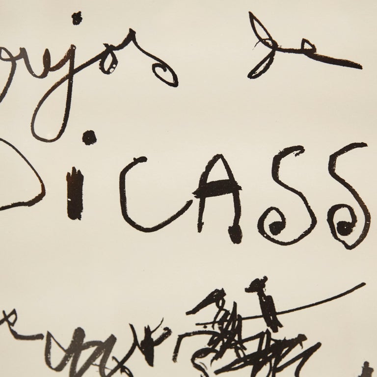 Original Picasso Lithography, Drawings Exhibition, 1961 at 1stDibs