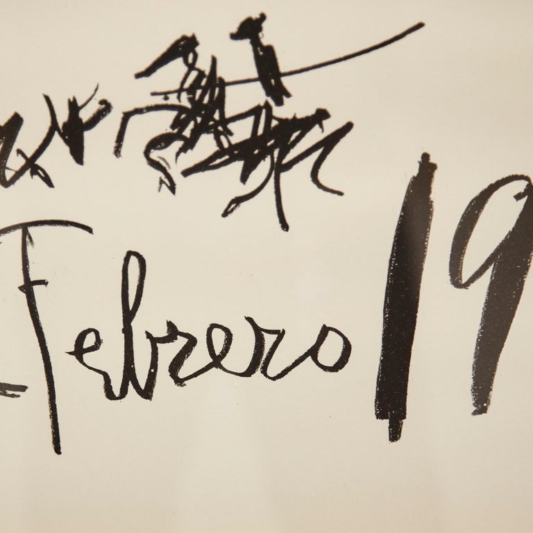 Original Picasso Lithography, Drawings Exhibition, 1961 at 1stDibs