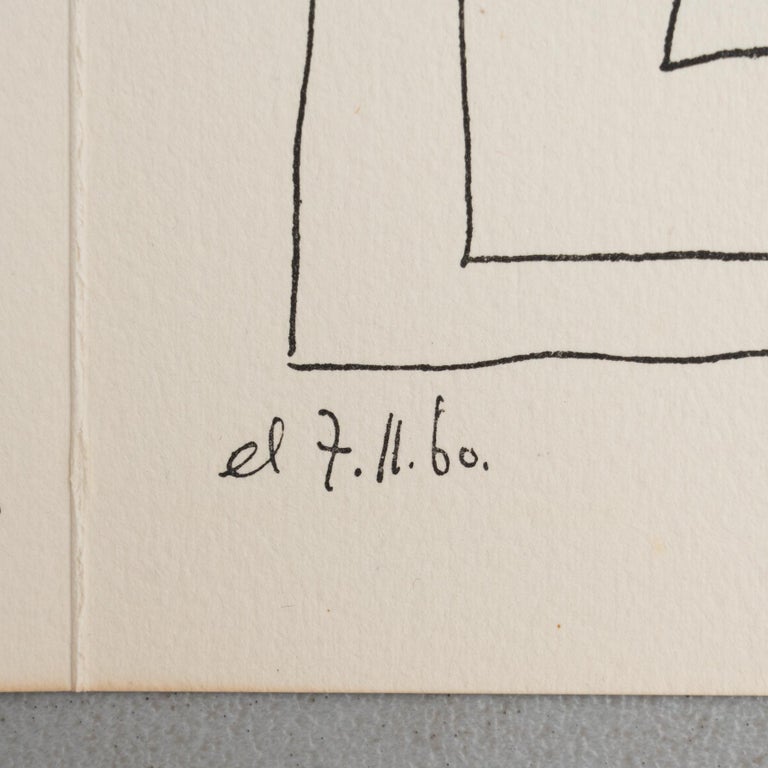 Original Picasso Lithography, Painting Exhibition, 1960 For Sale at 1stDibs