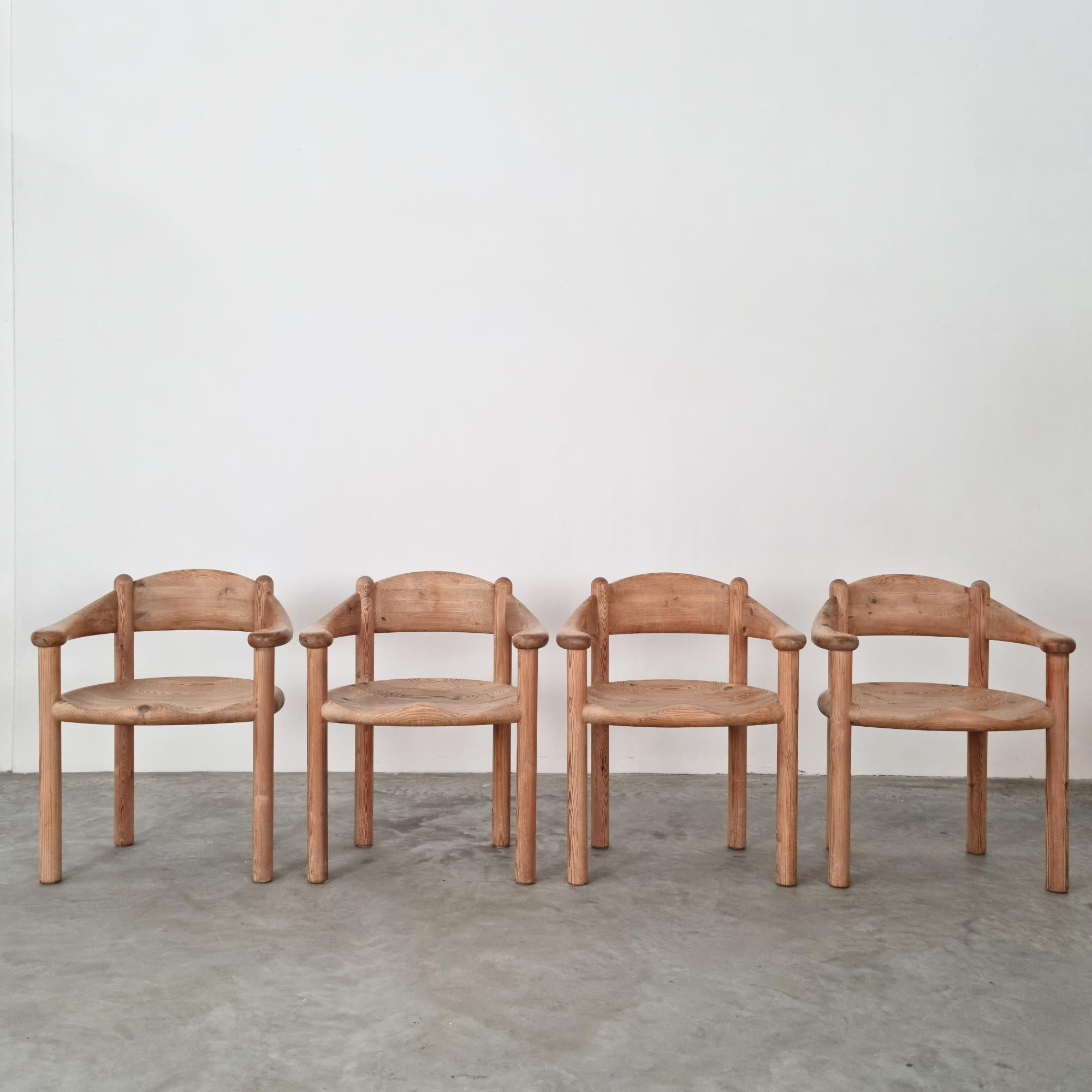 Original Pine Dining Chairs by Rainer Daumiller For Sale at 1stDibs