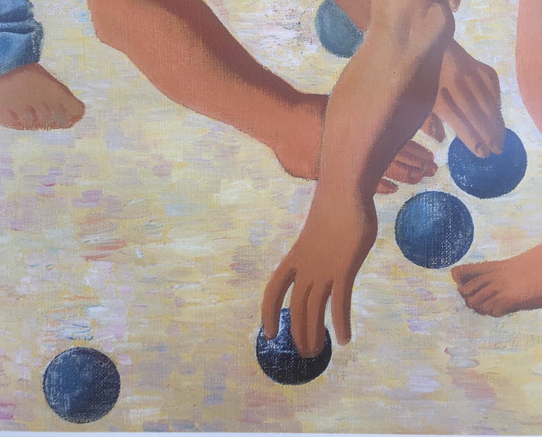 Original Poster by Gabo, Men Playing Petanque in Provence For Sale at ...