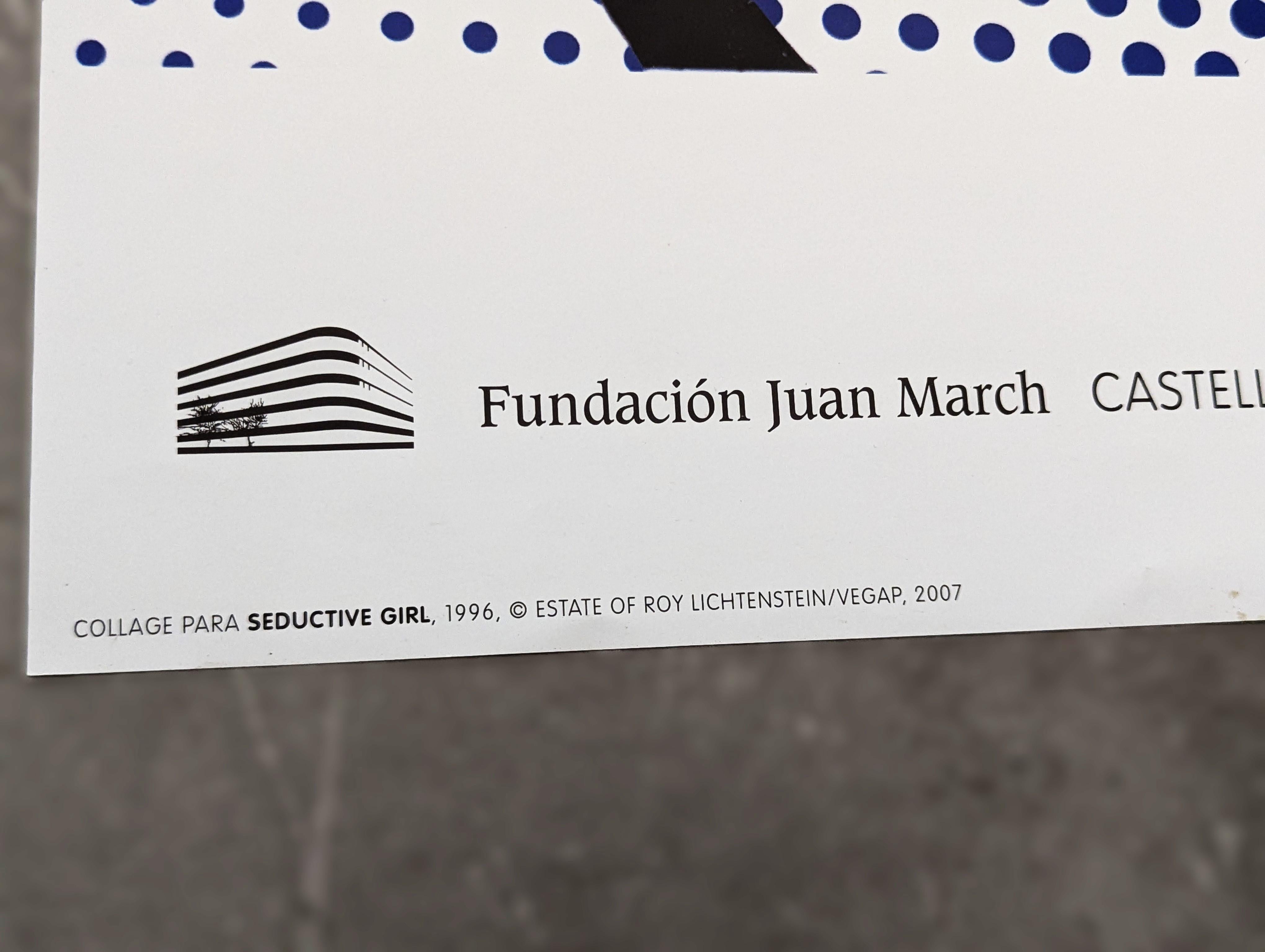 Original Poster Roy Lichtenstein Exhibition at the Fundación Juan March ...