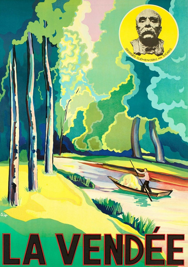 S W, Original Poster Travel Poster, Vendée Venise Verte, Georges ...