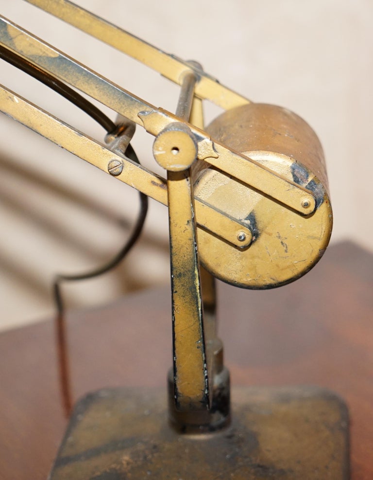 Original Pre War Hadrill and Horstmann Counterpoise Lamp Period Paint ...
