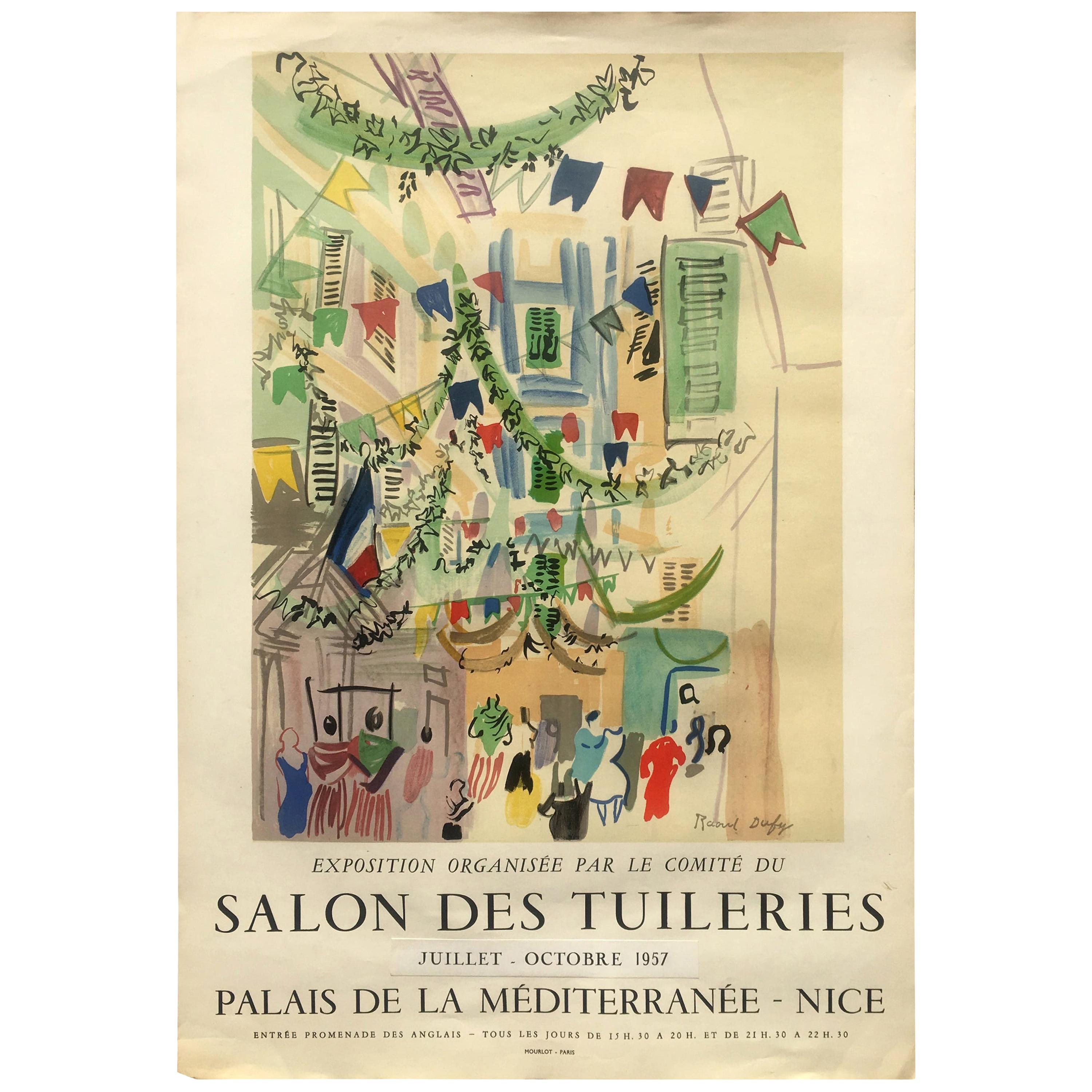 Original Raoul Dufy Mourlot Art Poster, Extended Exhibition Date at ...