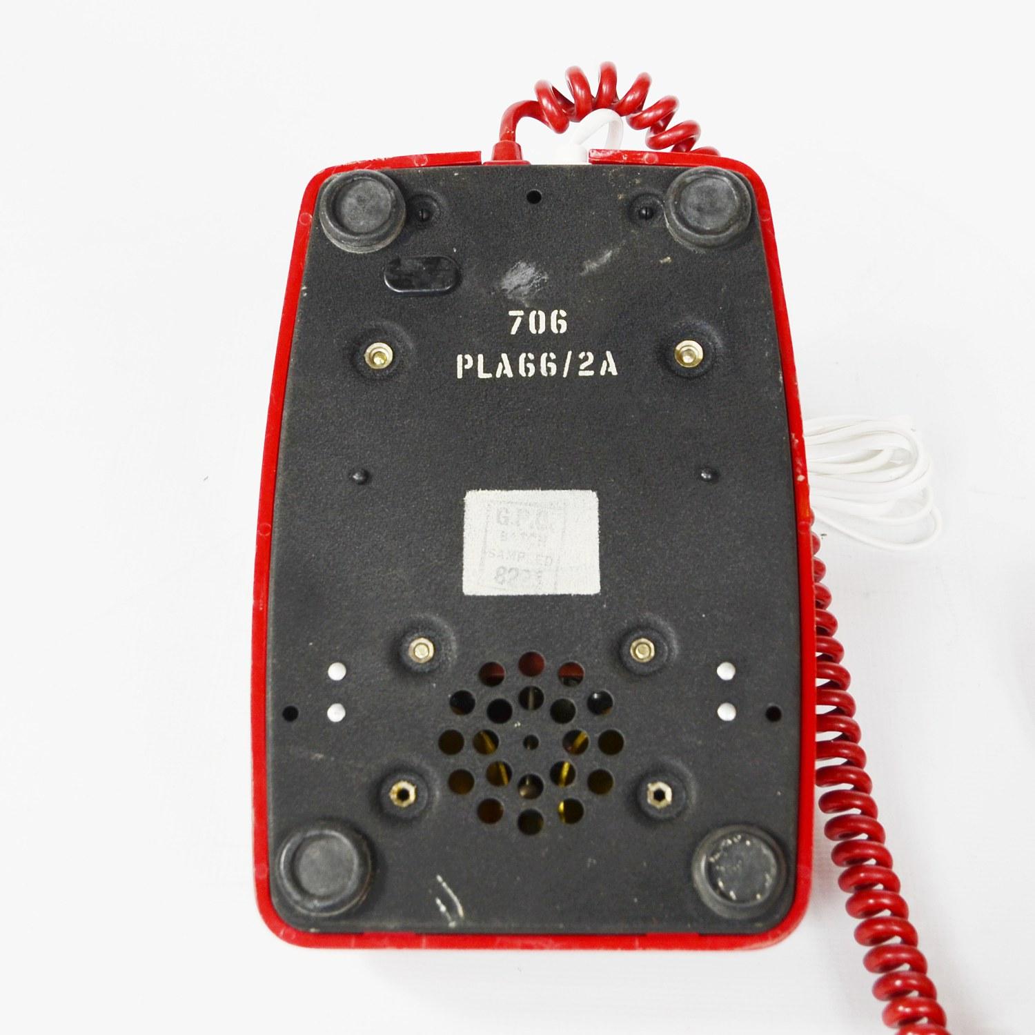 Original Red Lacquered Gpo Model 706l Telephone Full Working Order at ...