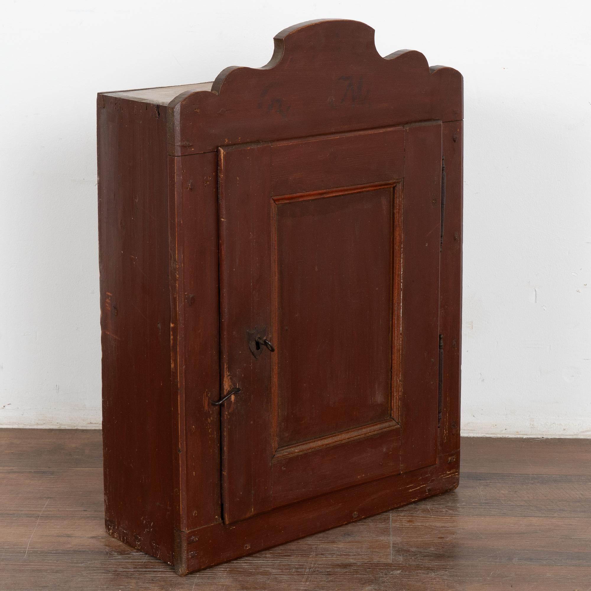 Original Red Painted Pine Hanging Cabinet, Hungary circa 1880 For Sale ...