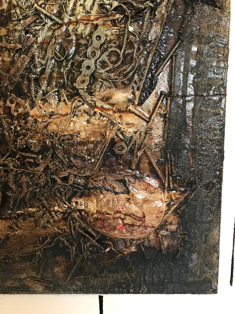 Original ""Renew As A New Person" Modernes abstraktes Gemälde von Saul ...