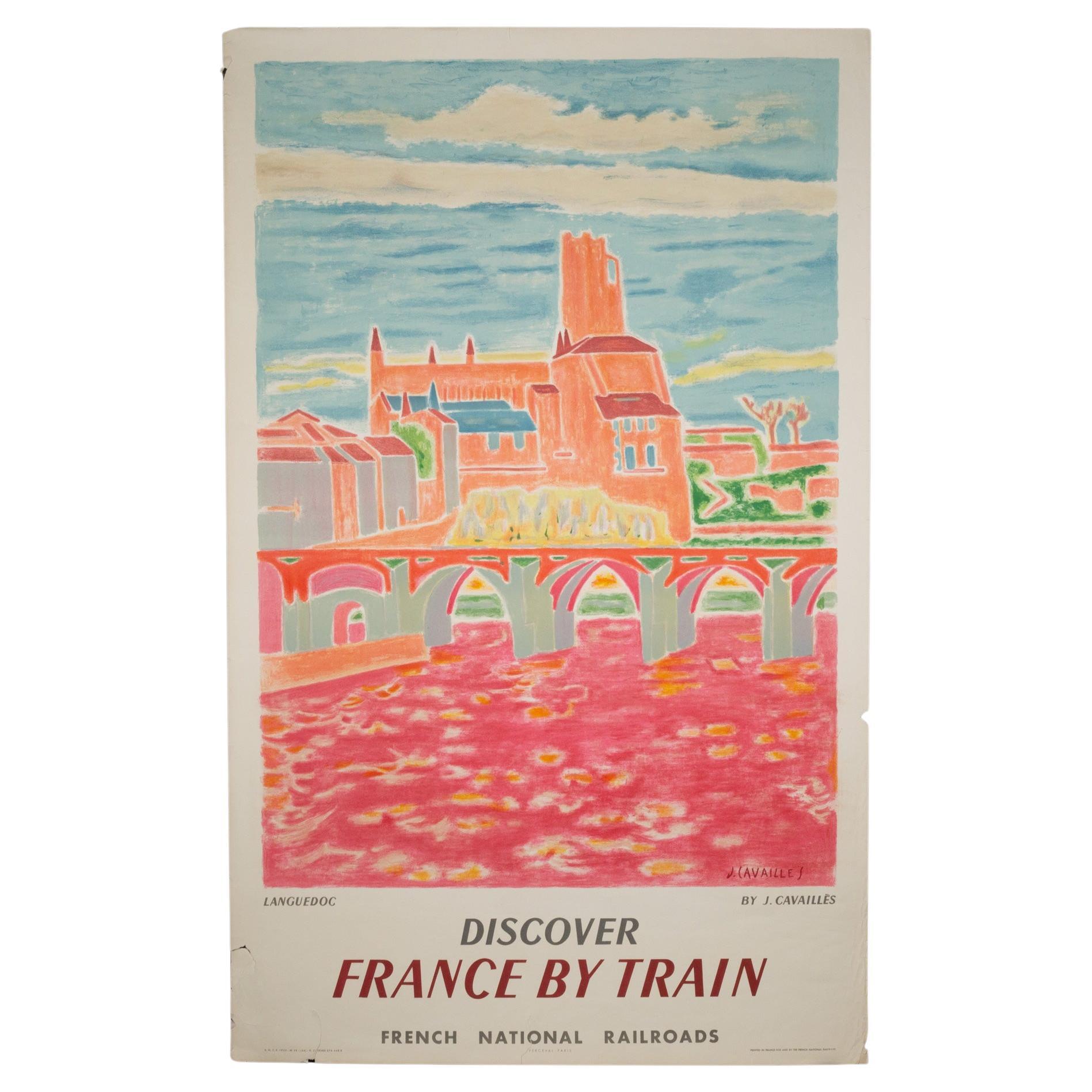 Original Restored SNCF French Rail Travel Poster, Provence c.1957 For ...