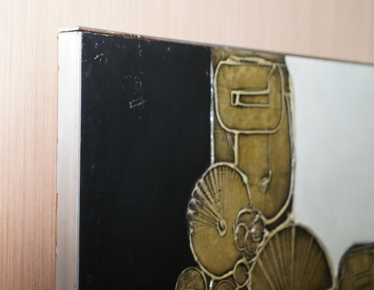 Original Richard Price 1977 Mixed-Media Abstract on Board Lovely Large ...