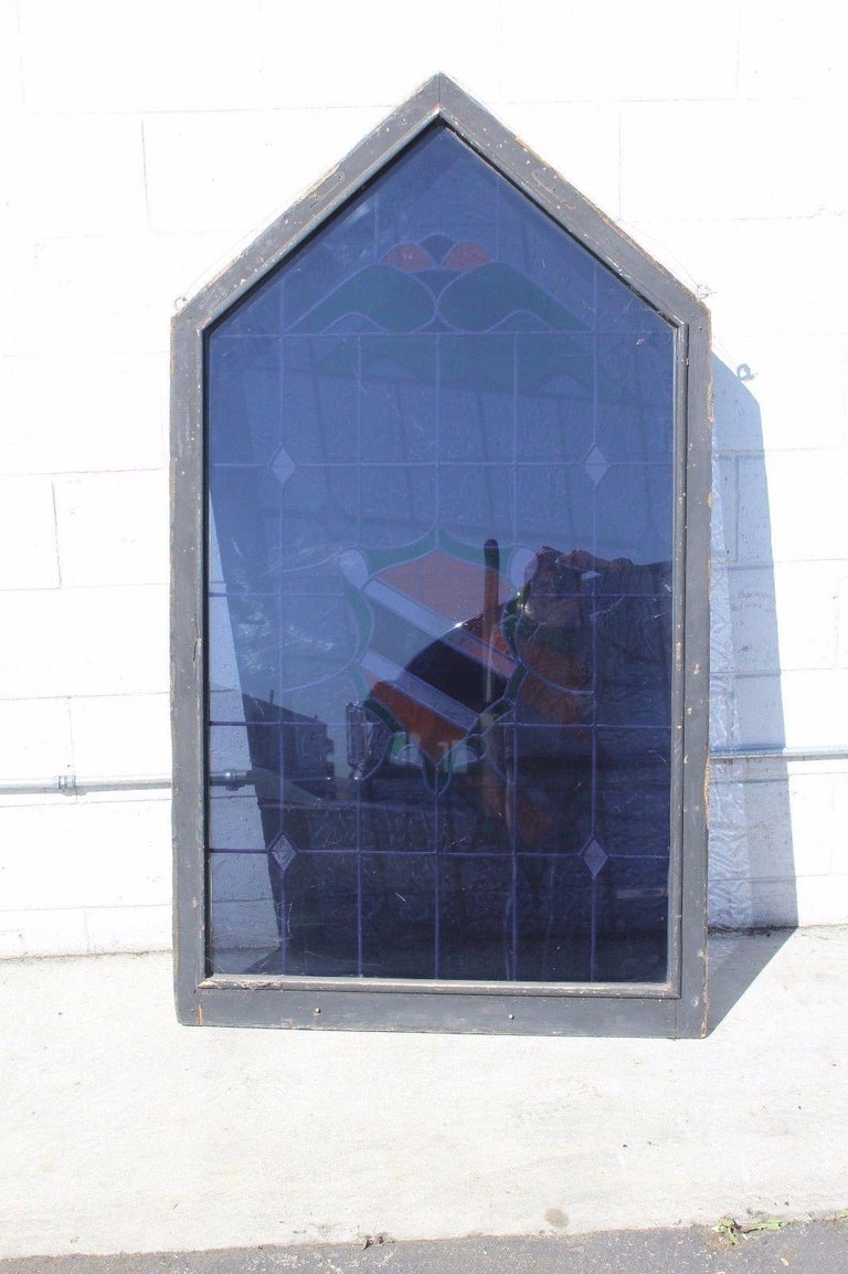 Original Riviera Country Club Stained Glass Window For Sale at 1stdibs
