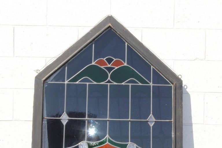Original Riviera Country Club Stained Glass Window For Sale at 1stdibs
