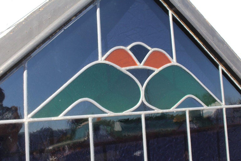 Original Riviera Country Club Stained Glass Window For Sale at 1stdibs