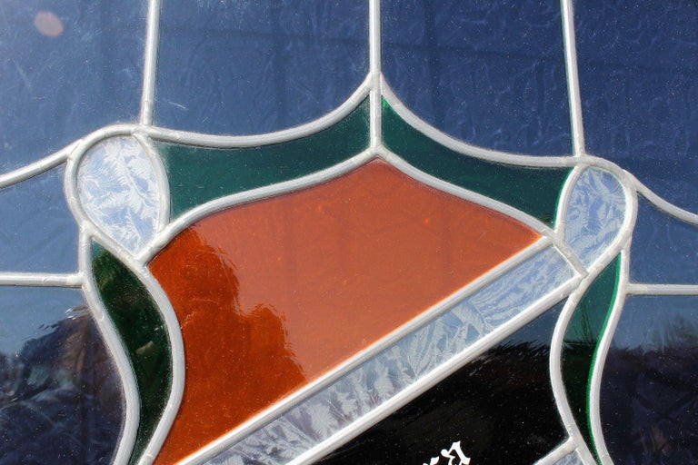 Original Riviera Country Club Stained Glass Window For Sale at 1stdibs