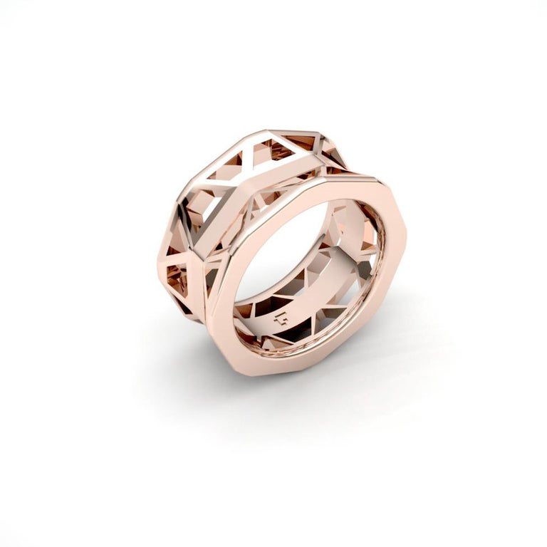 Original Rose Band Elegant 18K Gold Ring for Her for Him For Sale at ...