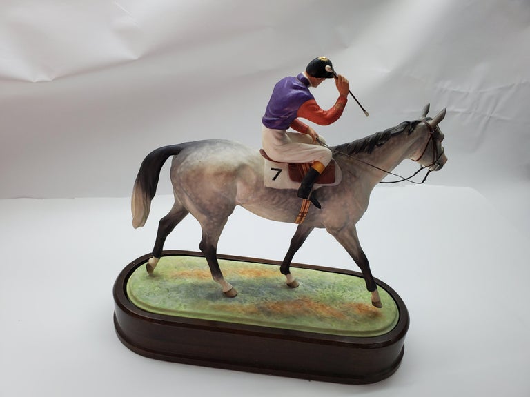 Original Royal Worcester "The Winner" Horse Racing, Model by Doris ...