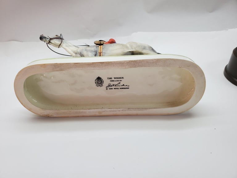 Original Royal Worcester "The Winner" Horse Racing, Model by Doris ...