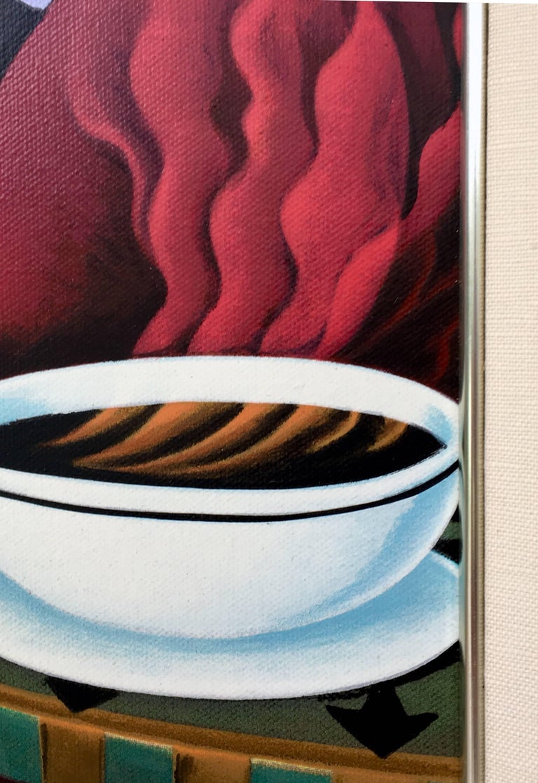 Original Serigraph on Canvas "Portrait of a Blue Coyote" by Markus ...