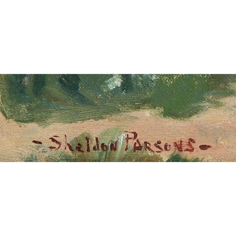 Original Sheldon Parsons Plein Air Landscape Study Oil Painting For ...