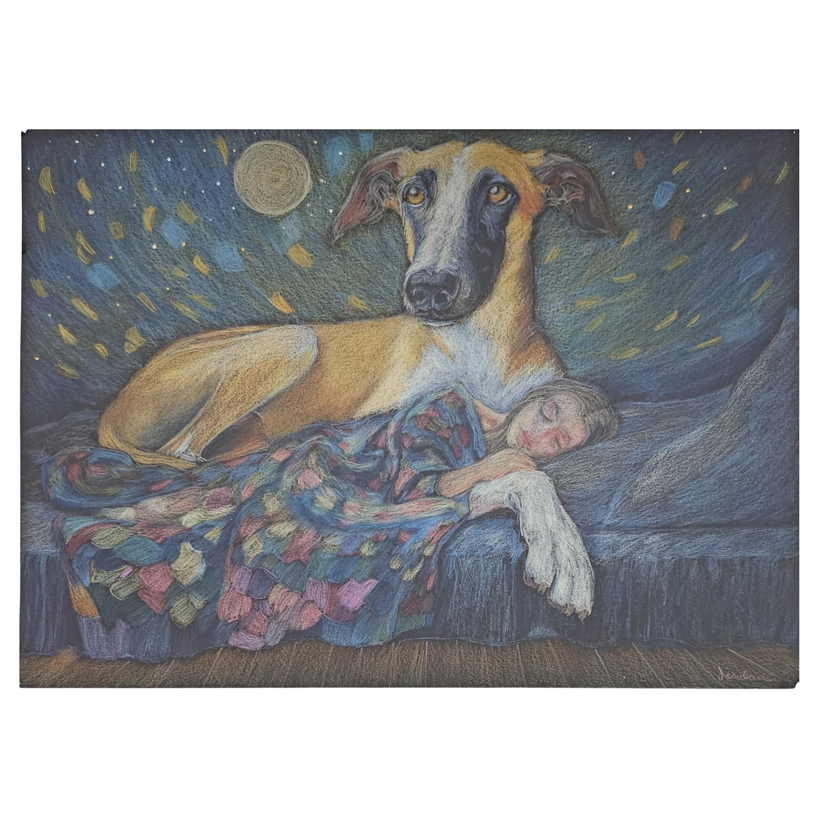 Original Signed Artwork, "Sentinel" - 14 x 10 inches on Heavy Cotton ...