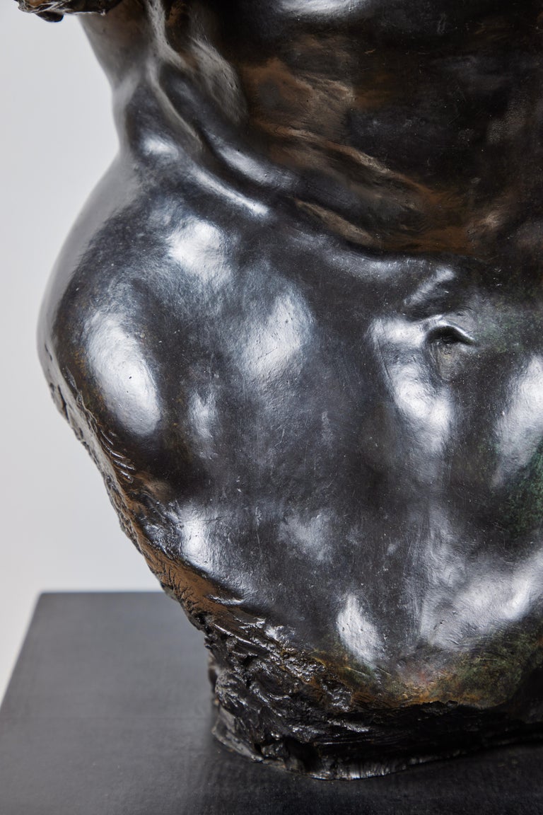 Original, Signed, Bronze Torso Sculpture For Sale at 1stDibs