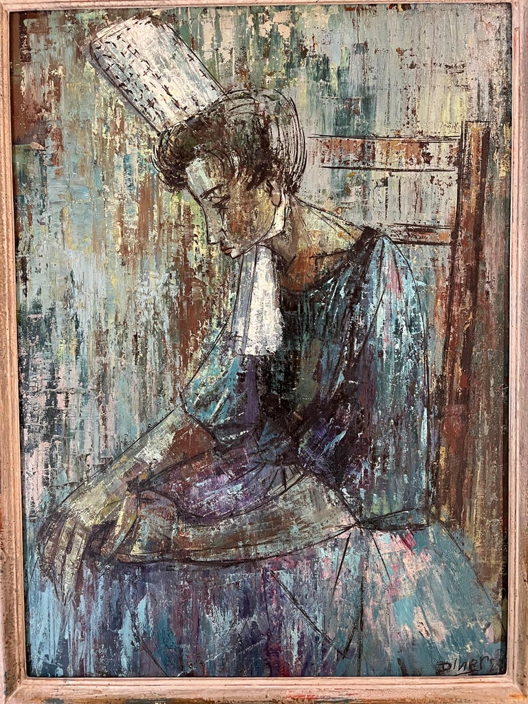 Original Signed and Dated Oil on Board by Listed Artist Pierre Diner ...