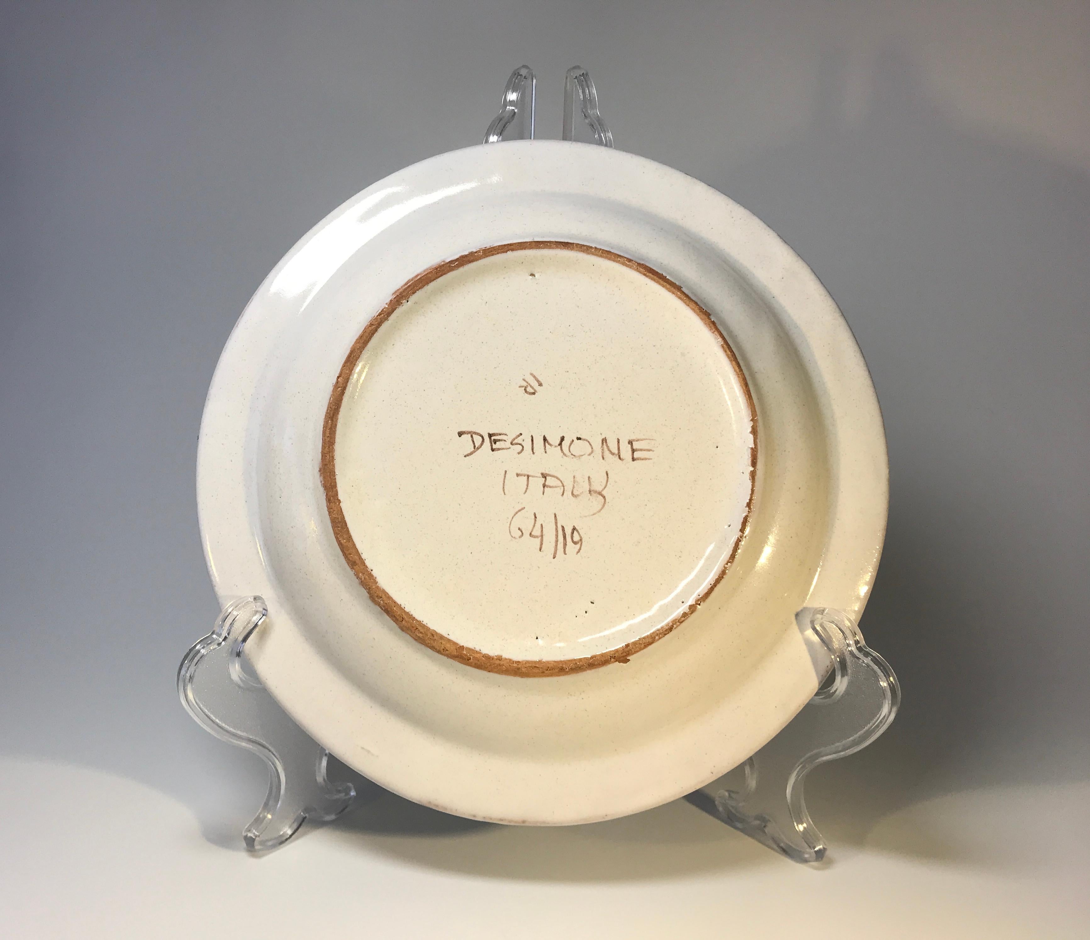 Original Signed Giovanni DeSimone, Chestnut Harvest Hand Painted ...