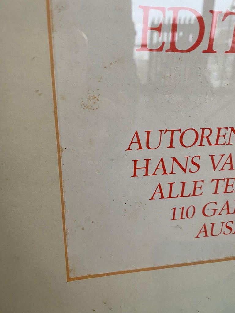 Original Signed Joseph Beuys Advertisment Poster "Ölfarben 1936-1965 ...