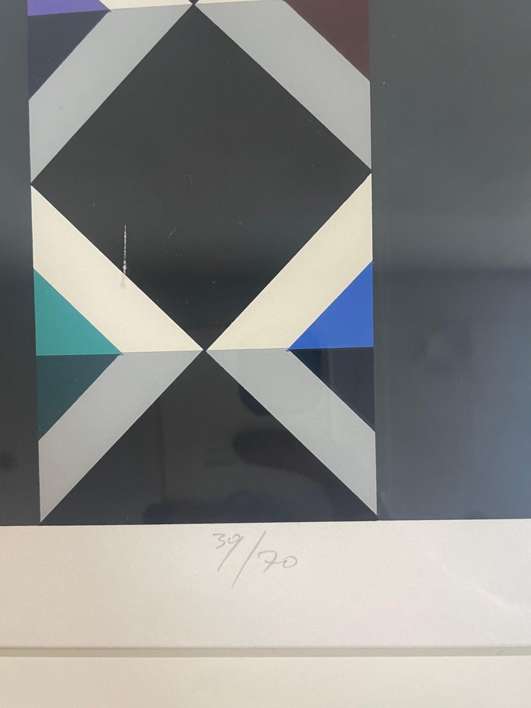Original Signed Marko Spalatin Geometric Print For Sale at 1stDibs