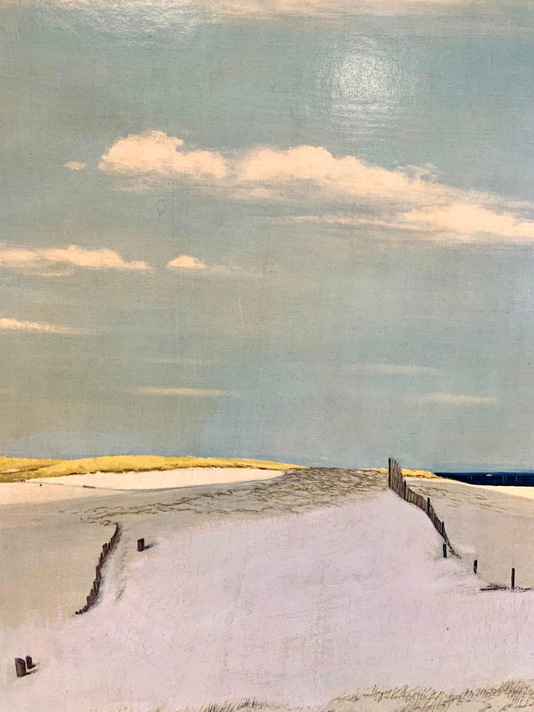 Original Signed Oil Painting Cape Cod Dunes by Ben Collins at 1stDibs