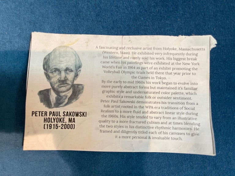Original Signed Peter Paul Sakowski, Cubist Abstract Painting For Sale ...