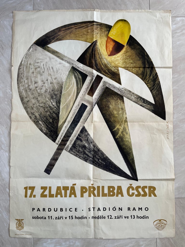 Original Sport Motorbike Speedway Poster / Swedish Racer Ove Fundin ...