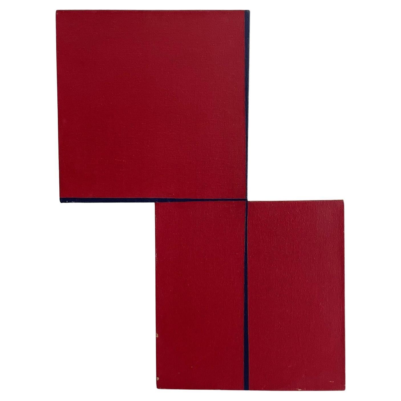 Sixties Hard Edge Minimalist Painting at 1stDibs
