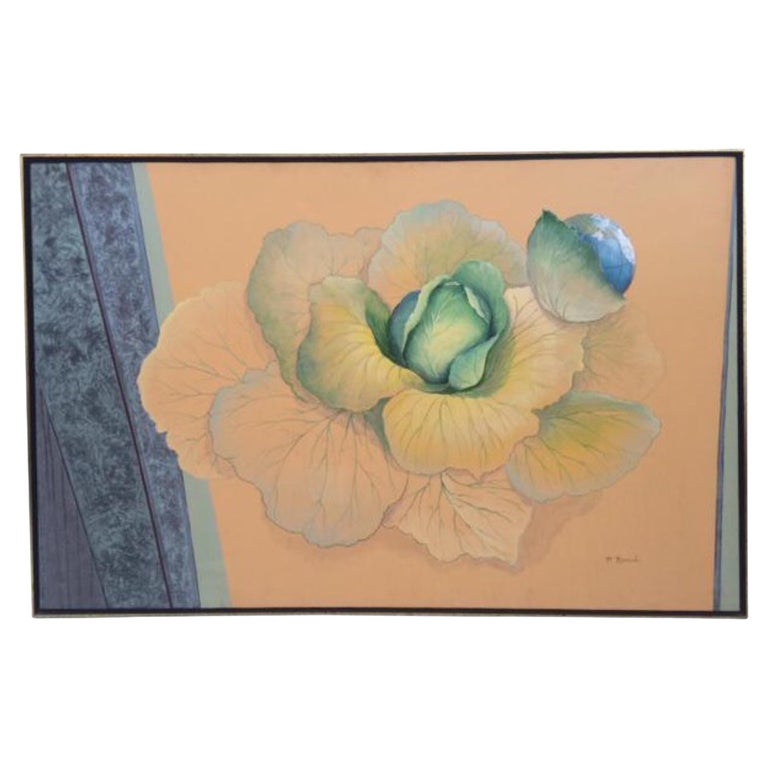Original Surrealistic "Cabbage Encompassing Earth" Oil Painting by ...