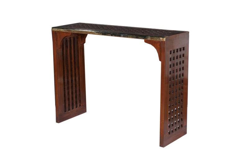 Original Teak Decking Console or Sofa Table by Deborah Lockhart ...