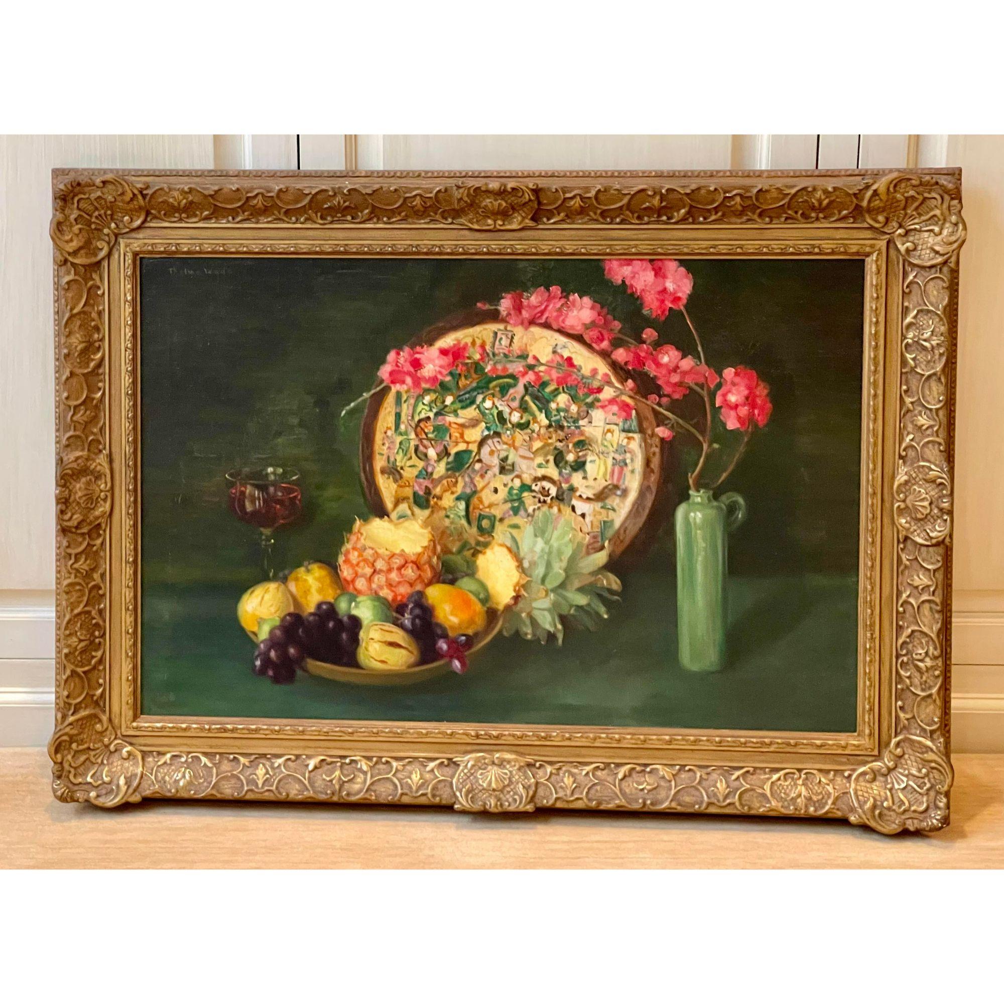 Original Thelma Wade Still Life Oil Painting, Mid 20th Century at ...