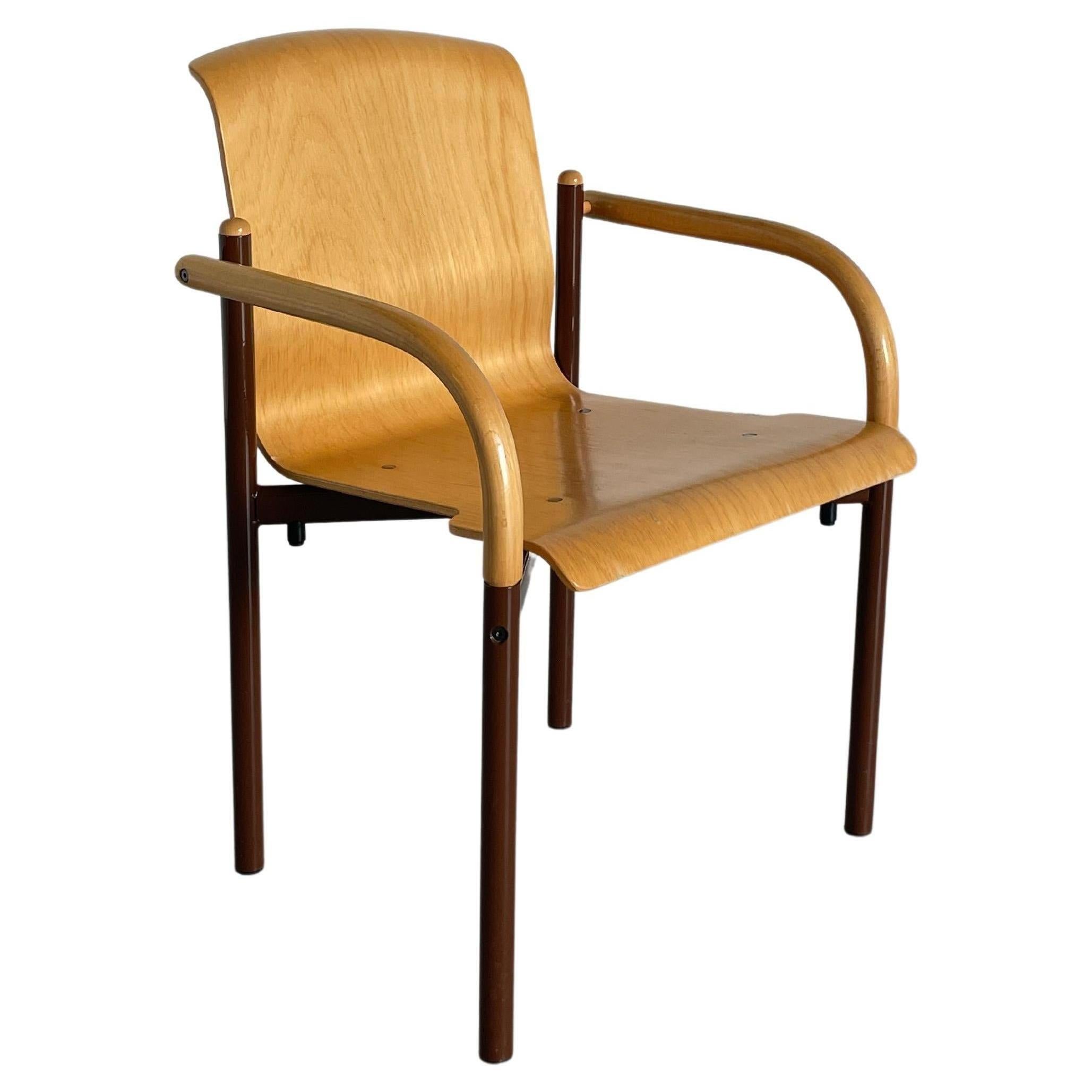 1 of 8 Original Thonet Bentwood Postmodern Dining Chair or Visitor ...