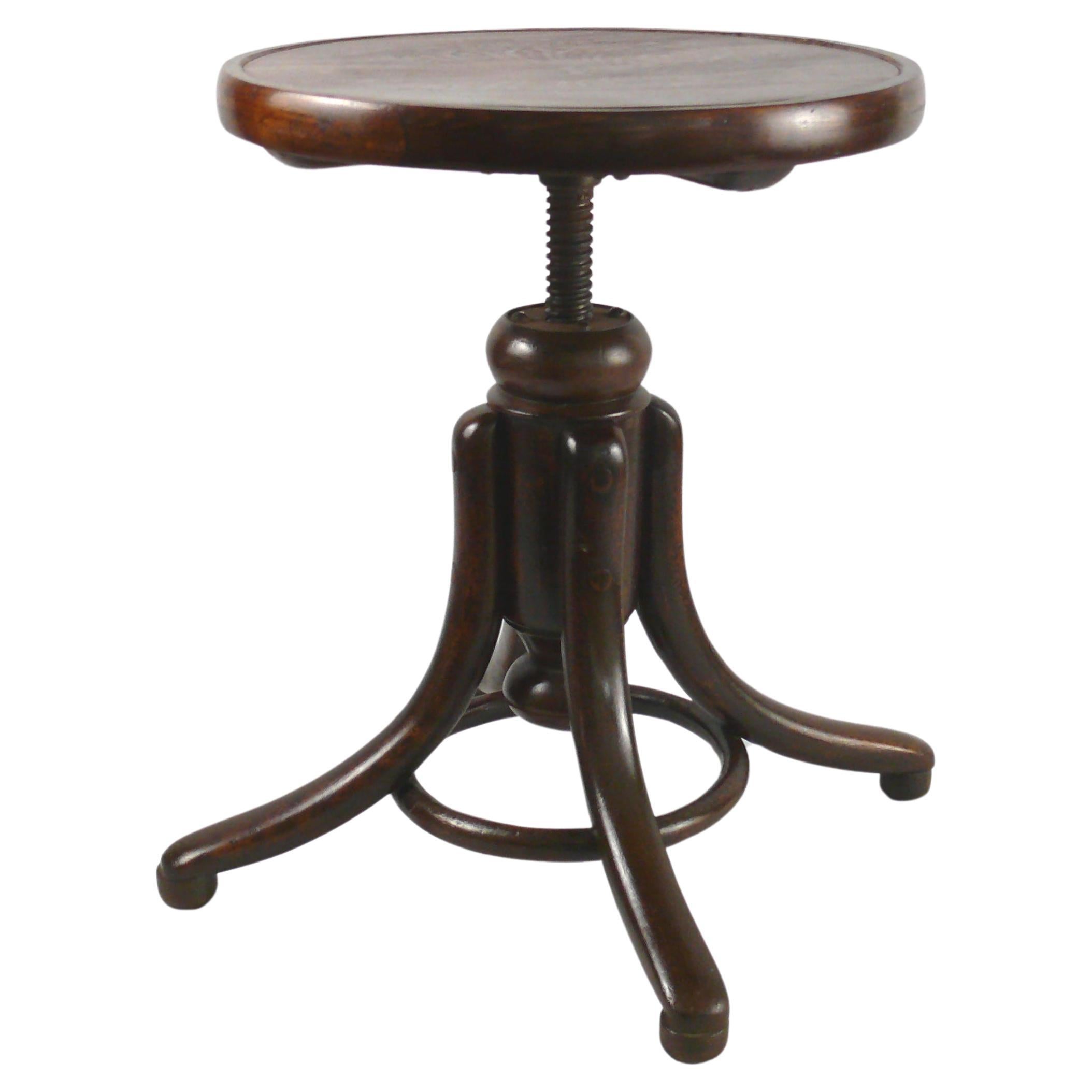 Solid Piano Stool, Early 20th Century, Restaured For Sale at 1stDibs
