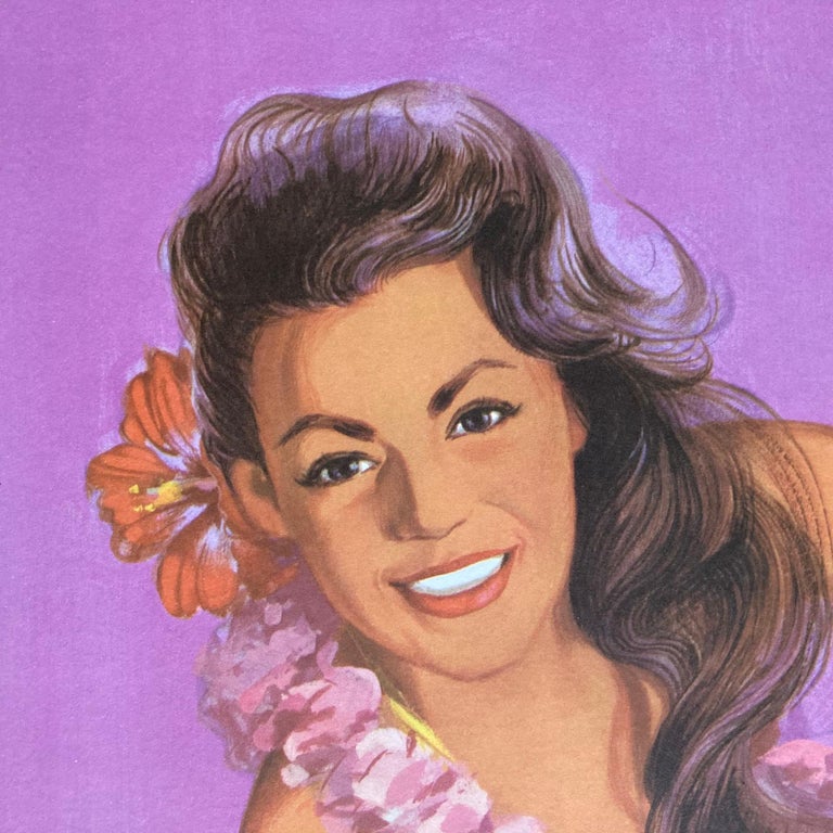 Original United Air Lines 1960s Hawaii Travel Poster, Galli For Sale at ...