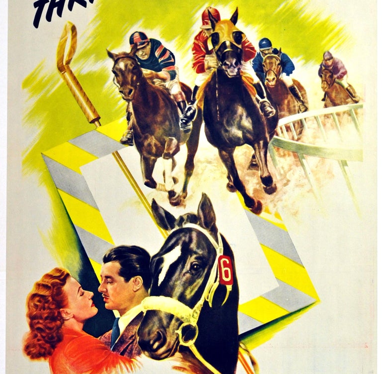 Original Vintage Movie Poster That's My Man Horse Racing Film feat ...